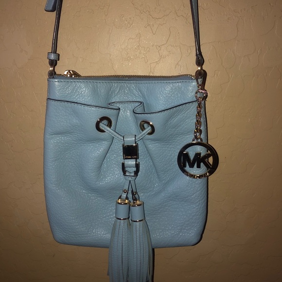 Michael Kors Light Blue Handbag | semashow.com